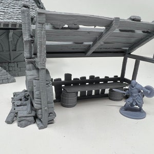 Dnd Cooking Shed for Gypsy or Soldier Encampment Medieval Tabletop ...