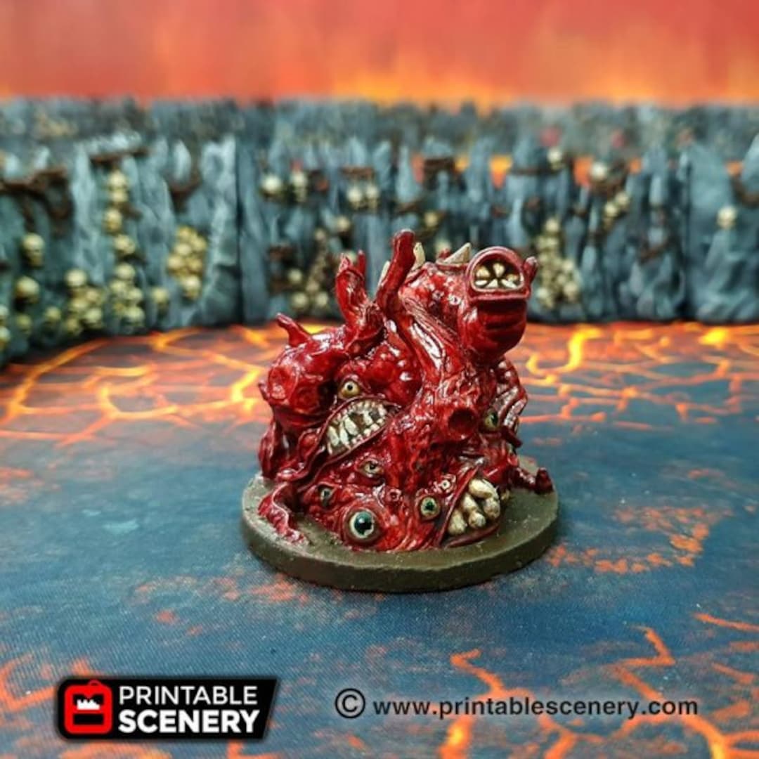Dnd Jabbering Horror Monster Creature 28mm Tabletop Scatter Terrain RPG ...