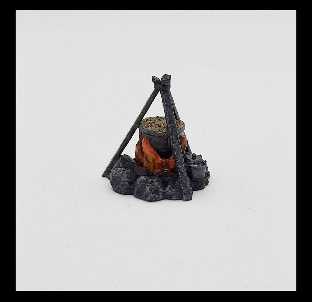 Dnd Campfire Cookfire Tabletop Camp Traveler Scatter Terrain Pathfinder ...