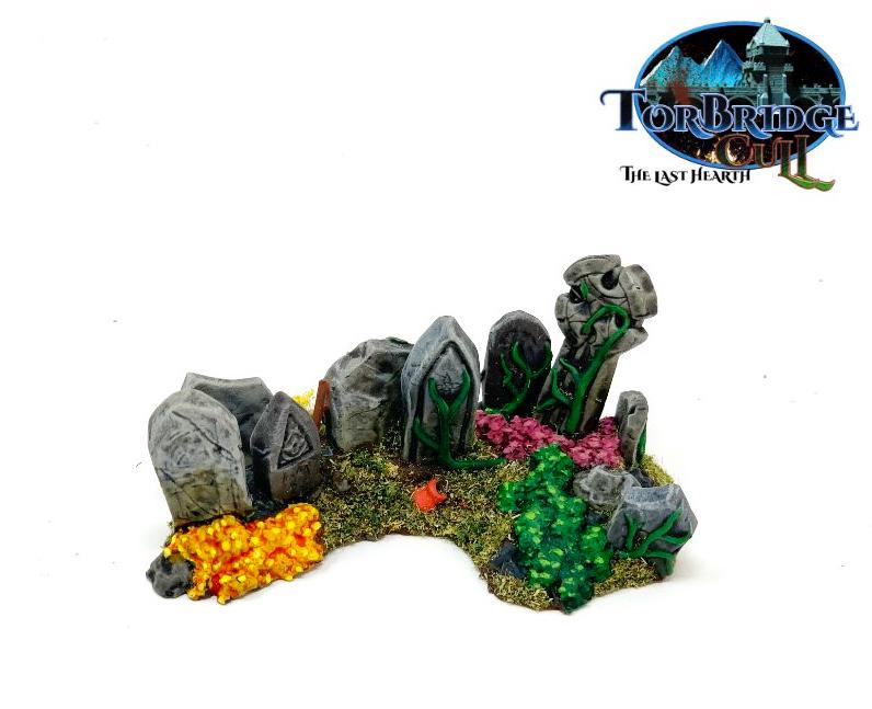 Dnd Graveyard Headstones With Trees Cemetery Miniature RPG D&D Tabletop ...