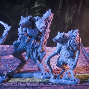 Dnd Rat Warrior Wererat Monster 28mm Miniature Wargaming Games RPG D&D ...