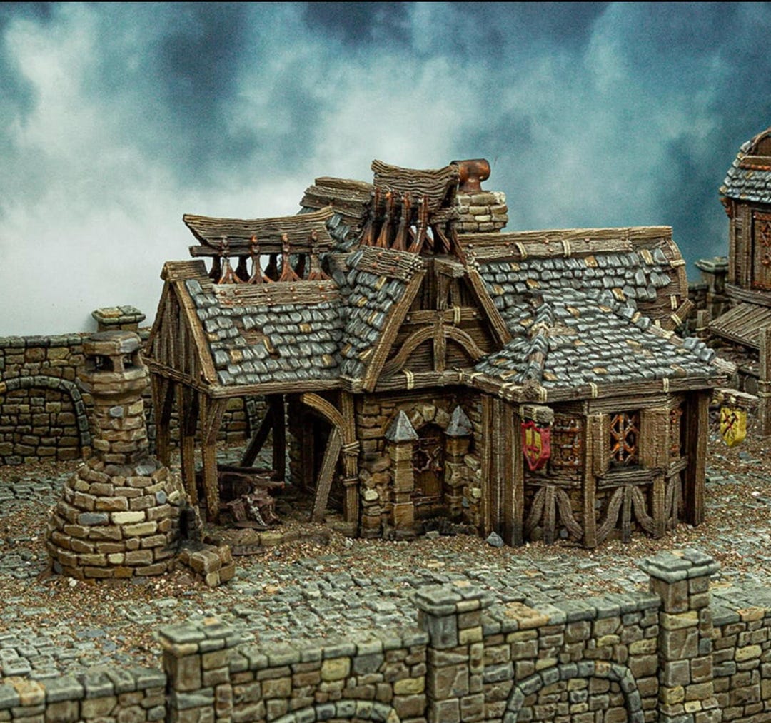 Dnd City Blacksmith Smithy Smitty Building Ramshackle and Ruins RPG ...