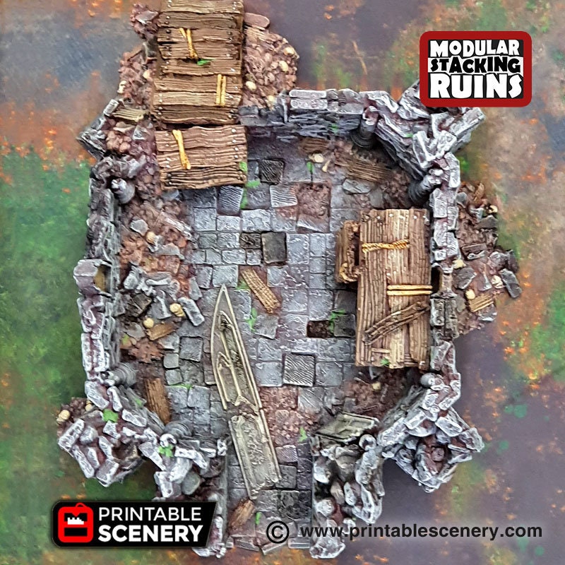 Dnd Tower of Insanity Arcanist Wizard Ruins Shadow Fey | Etsy France