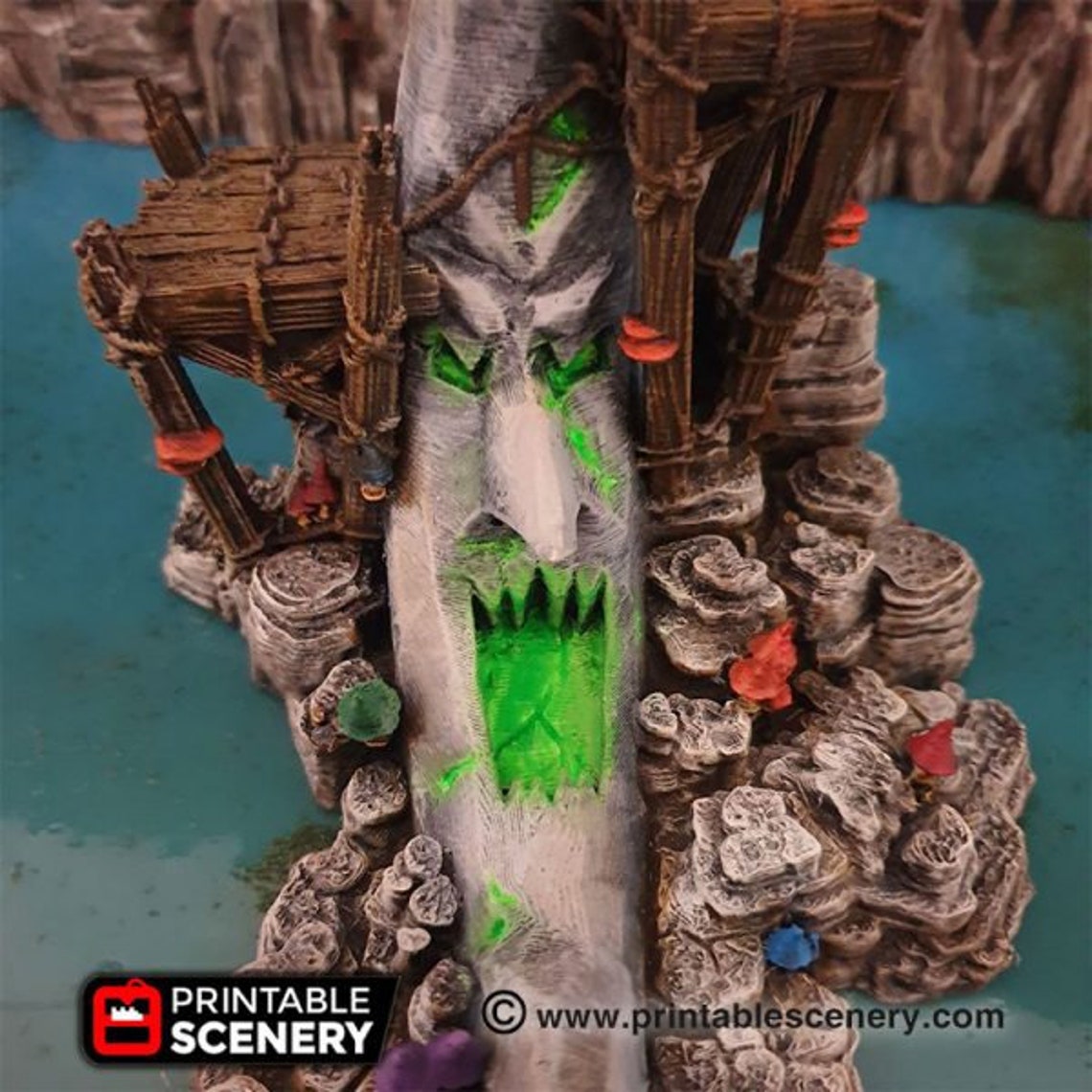 Dnd Moon Shrine Goblin Grotto Clorehaven Tabletop Scatter Terrain RPG D ...
