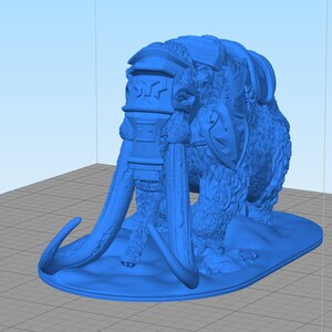 Dnd Woolly Mammoth Ice Age Prehistoric Creature Animals Pathfinder ...