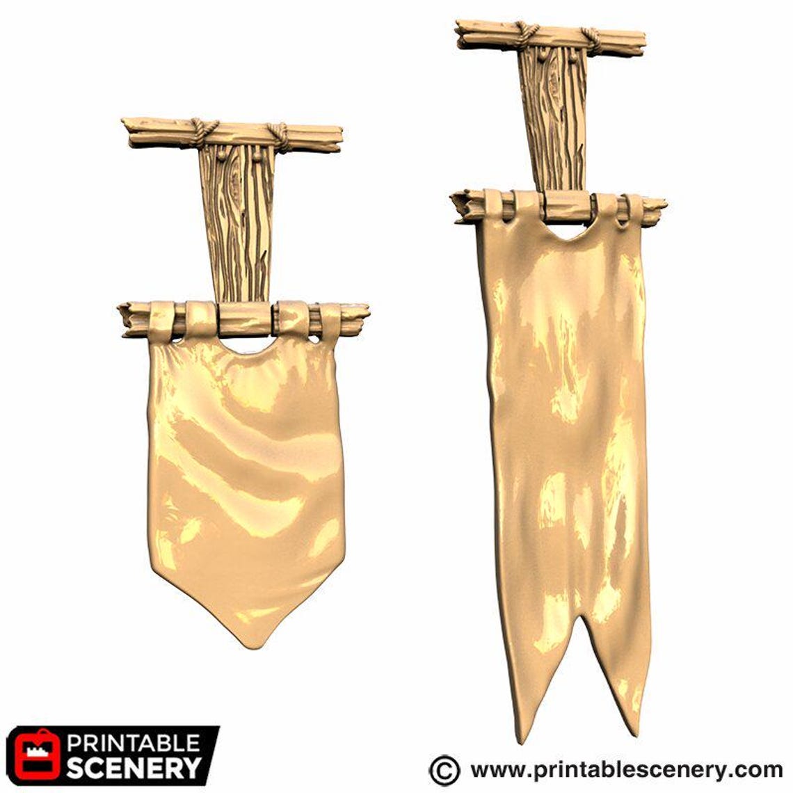 Dnd Castle Flags Banner Set Throne and Ash HEX Castle Walls Fortress ...