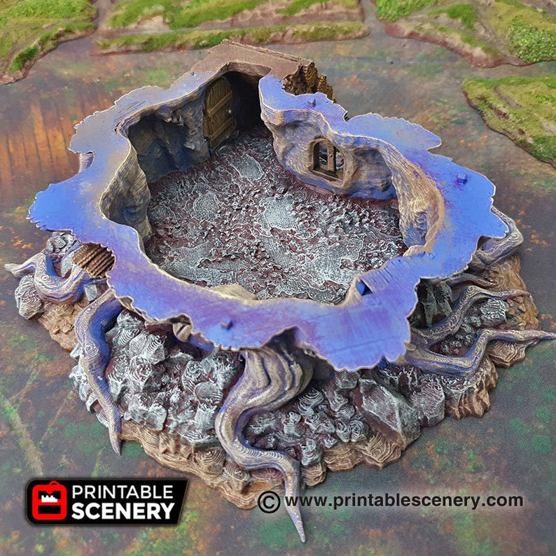 Dnd Feywild Cabin Treehouse Shadow Fey Tabletop Scatter - Etsy