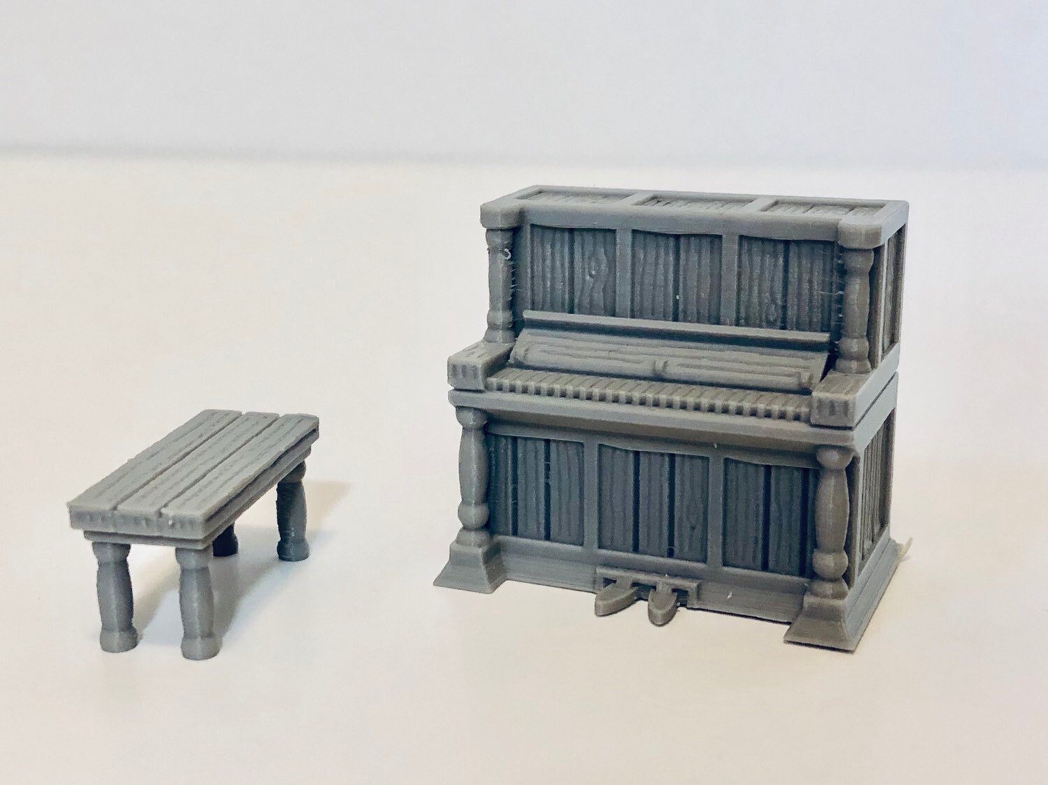 Dnd Piano and Bench Village Tavern Tabletop Terrain Miniature | Etsy