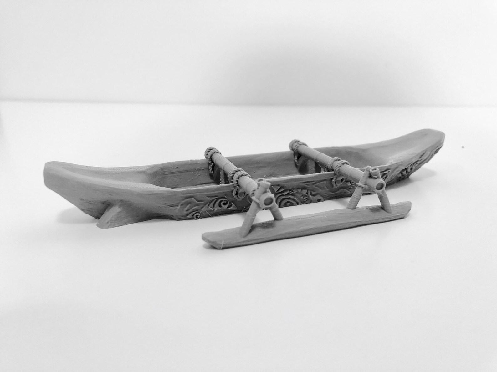 Dnd Dugout Outrigger Canoe Boat Primitive Sea Vessel Watercraft ...