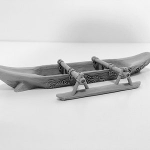 Dnd Dugout Outrigger Canoe Boat Primitive Sea Vessel Watercraft ...
