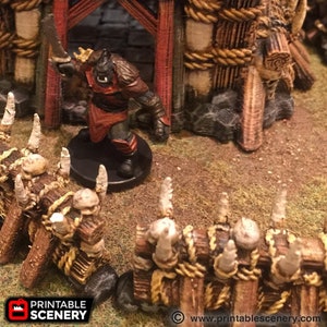 Dnd Tusk Fence Orc Lost Tribes Barrier Tabletop Scatter Terrain RPG ...