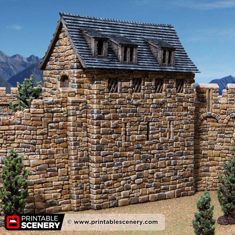 Dnd Banquet Hall for Medieval Castle Fortress Walls RPG Pathfinder ...