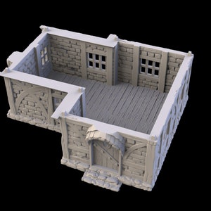 Dnd Medieval Cottage House Single Story Home V2 RPG D&D Dungeons and ...