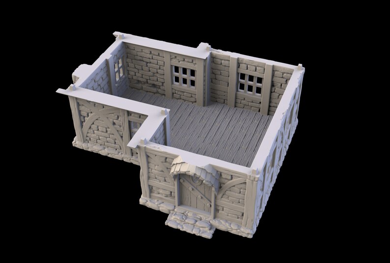 Dnd Medieval Cottage House Single Story Home V2 RPG D&D - Etsy