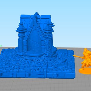Dnd Ghoulberg Large Monument for Graveyard Burial Grounds Battle Field ...