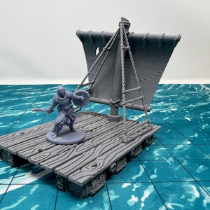 Dnd Pirate Raft Boat Sea Skiff Sailing Vessel Pirate Ship Tabletop ...
