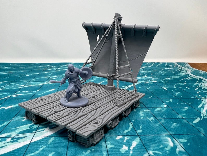 Dnd Pirate Raft Boat Sea Skiff Sailing Vessel Pirate Ship Tabletop ...