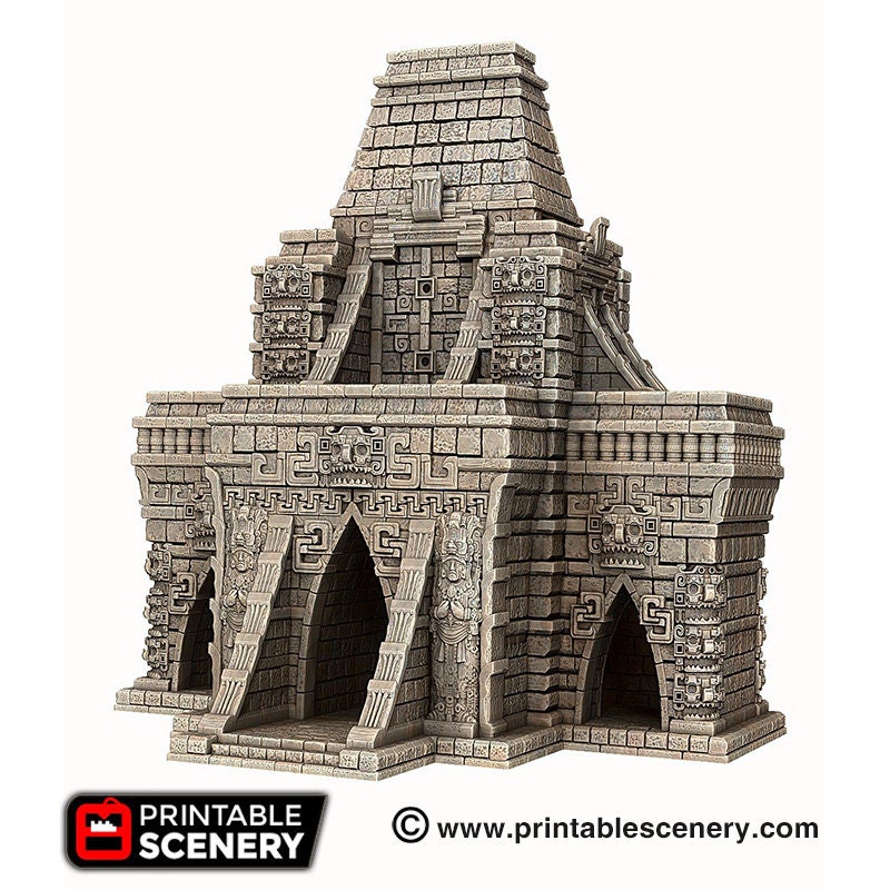 Dnd Temple of Eden Pyramid Aztec Jungle Ruins Stargate Tabletop Scatter ...