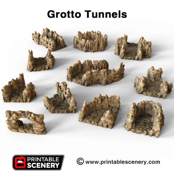 Dnd Grotto Tunnels Goblin Caverns Clorehaven Tabletop Scatter Terrain ...