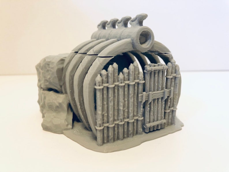 Dnd Rib Cage Bone Cell Jail Barbarian Tribal Prison Tabletop - Etsy