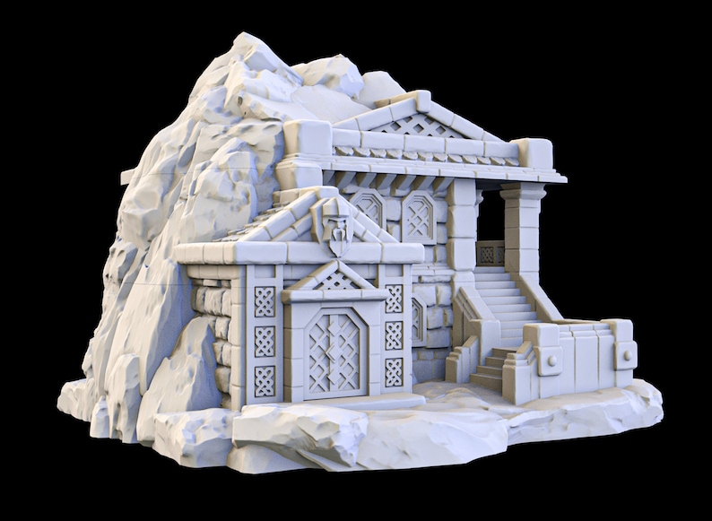 Dnd Dwarven Mountain Home 1 Dwarf Mountain City Architecture - Etsy