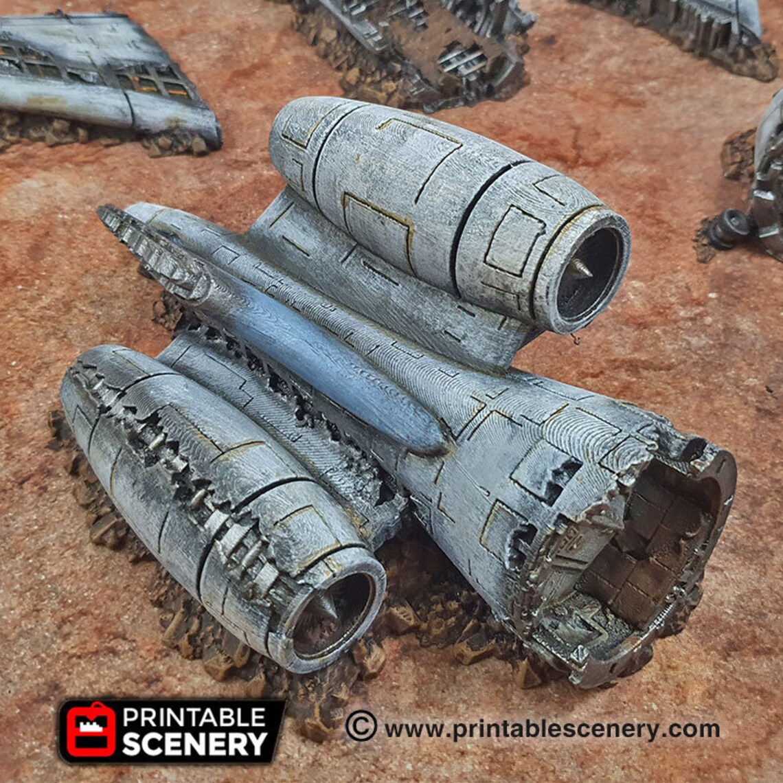 Dnd Crashed Aircraft Airplane Scatter Wreck Urban Modern Gaslands ...