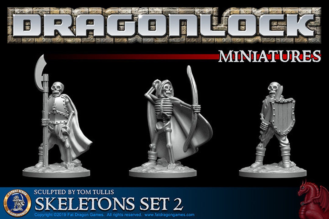 Dnd RESIN Skeleton Warrior Set Undead Army Soldiers Tabletop - Etsy