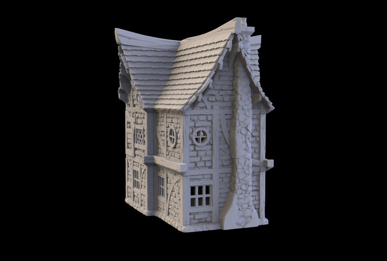 Dnd Medieval Cottage House V2 Two Story Home RPG D&D Dungeons and ...