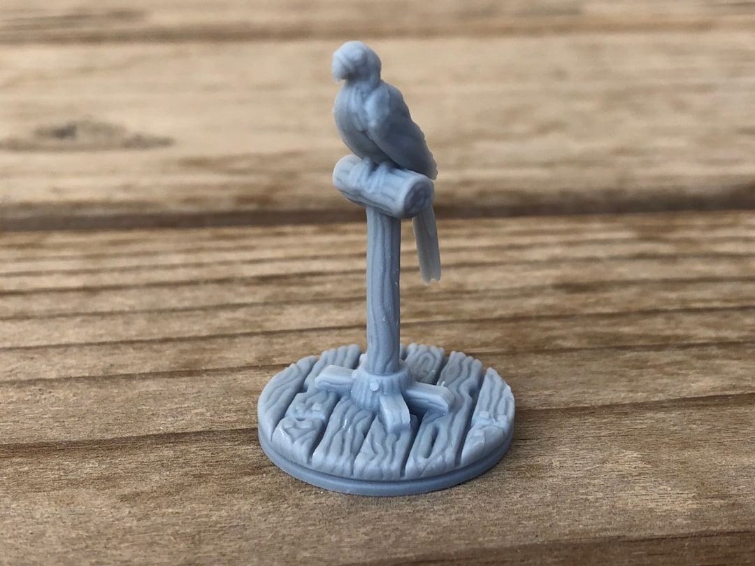 Dnd Parrot Animal Companion 28mm Resin Miniature Pirate Jungle Scatter ...