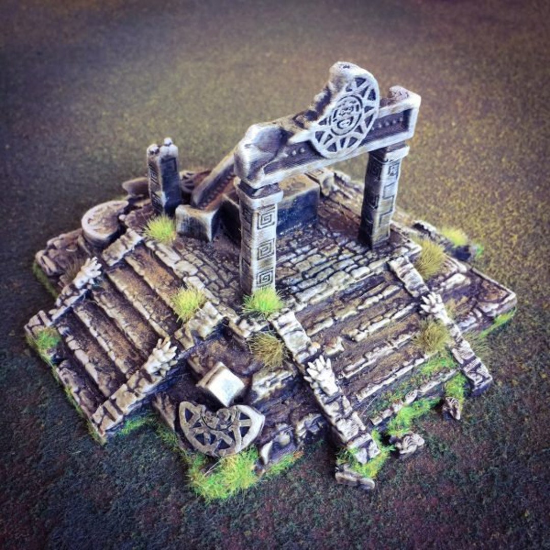 Dnd Aztec Ancient Ruins Portal Tabletop Barbarian Village Scatter Tribe ...