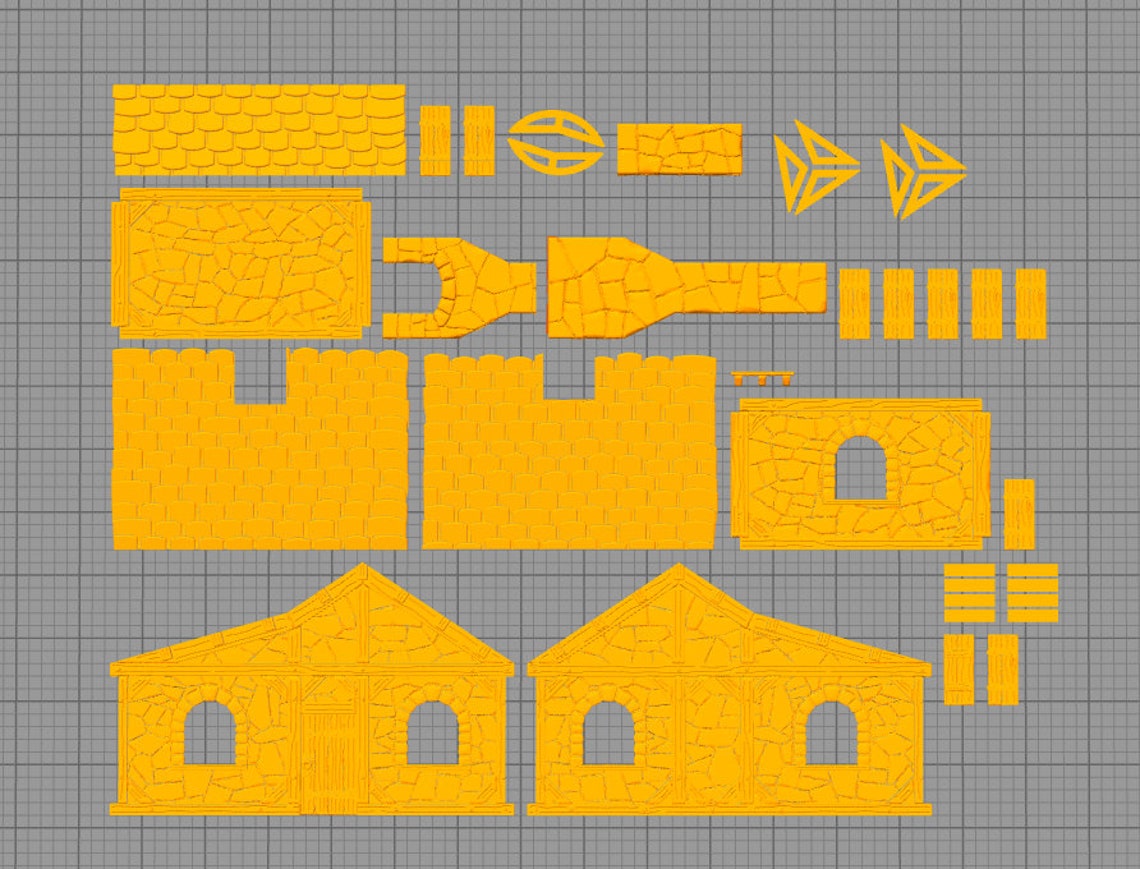 Dnd Baker Shop Stone Building Village Wargaming Tabletop Terrain ...