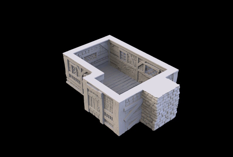 Dnd Medieval Cottage House Single Story Home V1 RPG D&D - Etsy