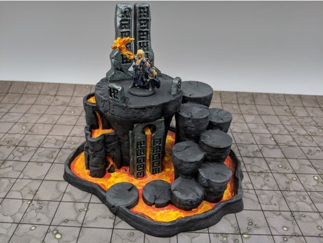 Dnd Chaos Volcanic Volcano Pillars Lava Places of Power Tabletop ...