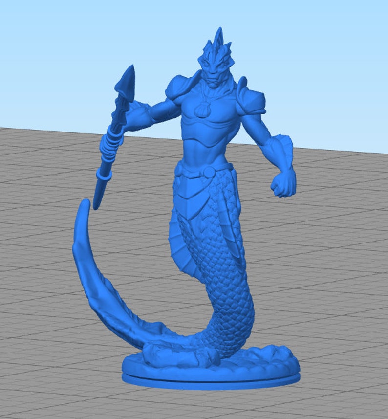 Merfolk Male A 28mm Miniature Resin RPG D&D Tabletop Terrain - Etsy