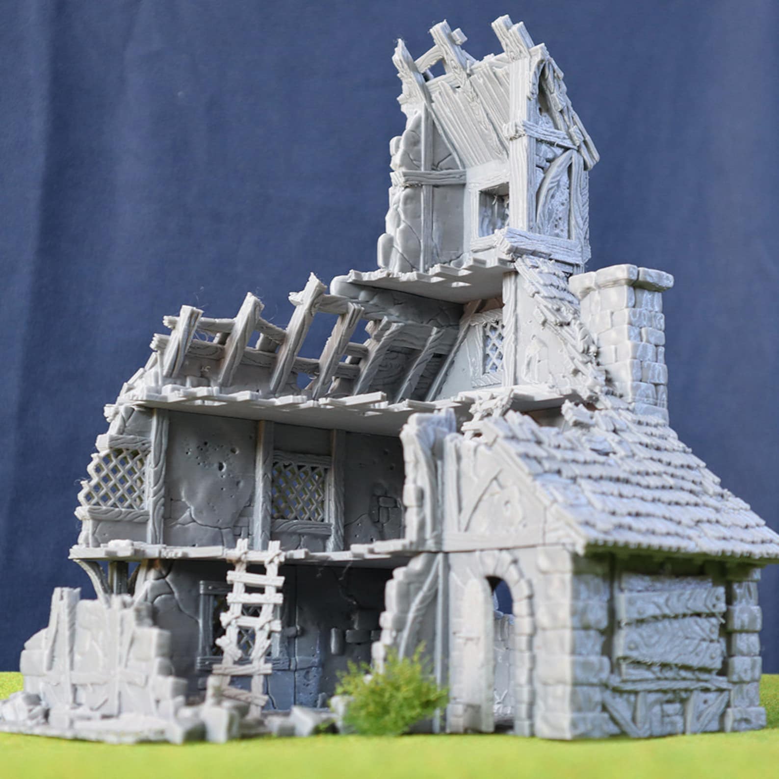 Dnd Ruined Medieval Mansion House Home City of Tarok Village Terrain ...