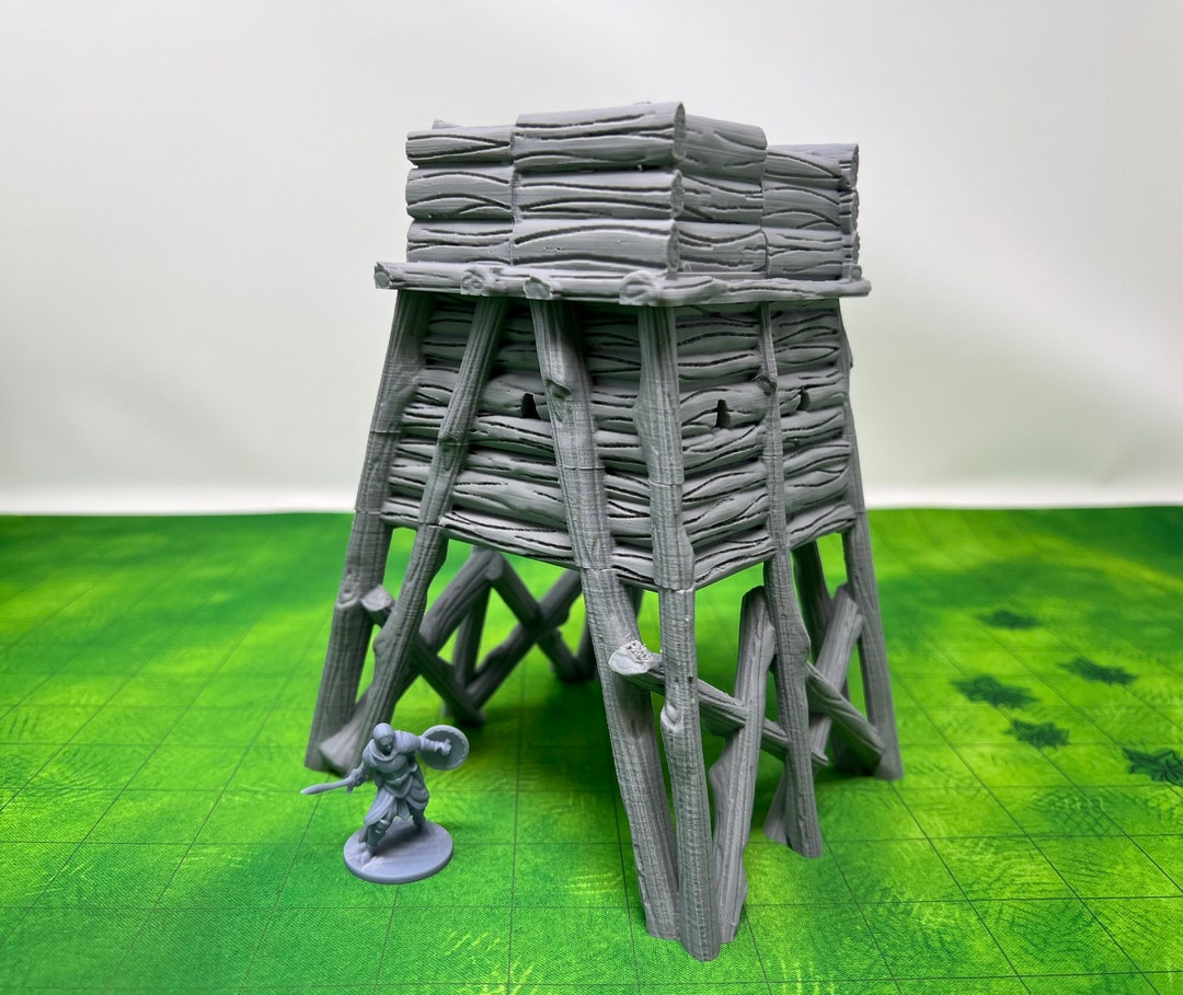 Dnd Primitive Watchtower Sentinel Tower Guard War Battle Fort Fortress ...