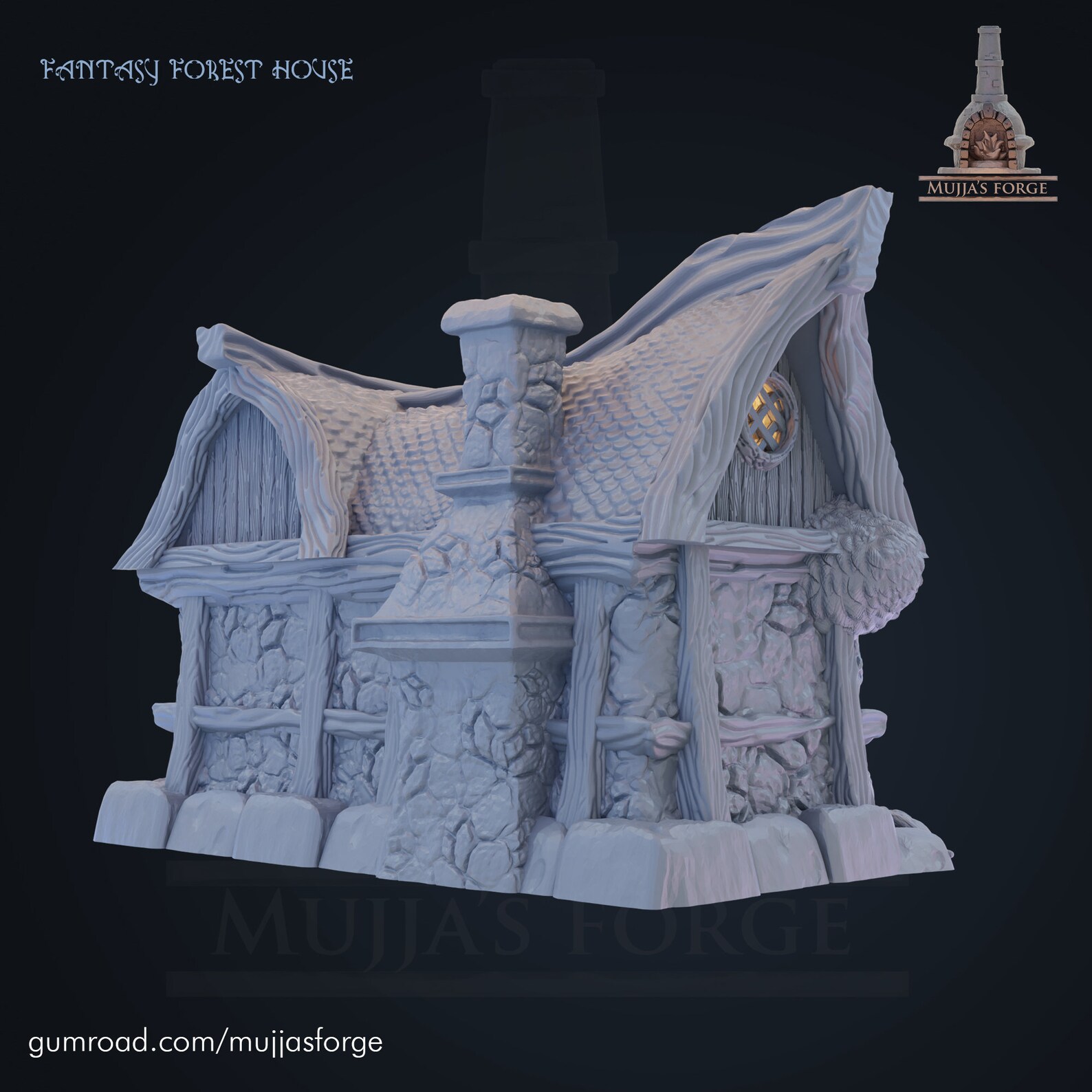 Dnd Forest Cottage Home House 28mm Tabletop Miniature - Etsy