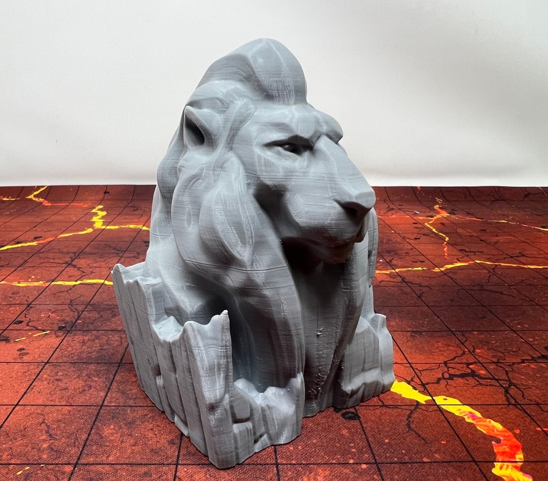 Dnd Ancient Lion Ruins 28mm Scatter Terrain Throne Room RPG D&D ...
