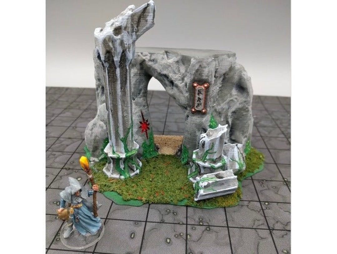 Dnd Cavern Cave Entrance Openforge Tabletop Terrain Miniature RPG ...