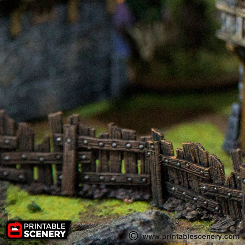 Dnd Ye Old Fence Wood Wooden WW2 WWII Village Farm House Scatter ...