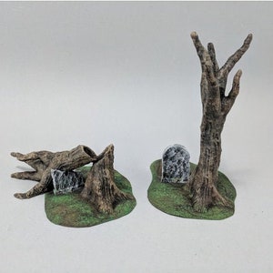 Dnd Gravestone and Tree Cemetery Graveyard Ancient Burial Grounds ...