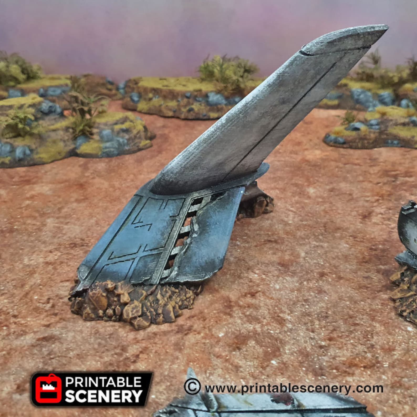 Dnd Crashed Aircraft Airplane Scatter Wreck Urban Modern Gaslands ...