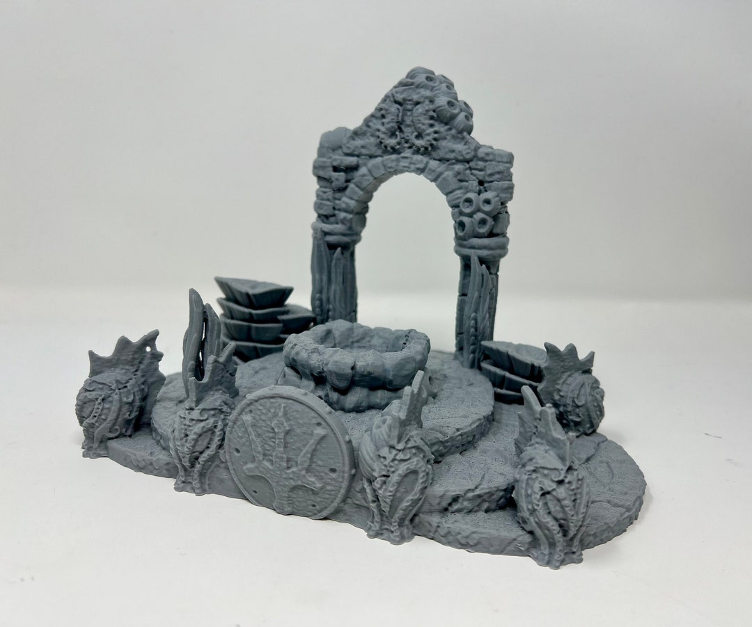 Dnd Merfolk Hall Entrance Atlantis Underwater Grotto Mermaid City ...