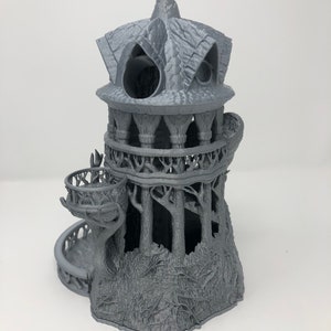 Dnd Druid Elven Elf Elvish Tower Dice Catcher Tabletop Scatter Terrain ...