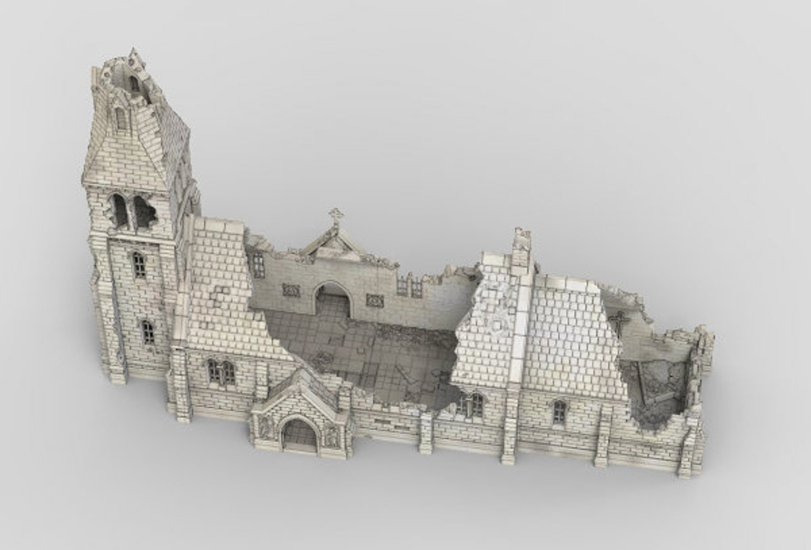 Dnd Medieval Church War Ruins Dungeons and Dragons Tabletop Scatter ...