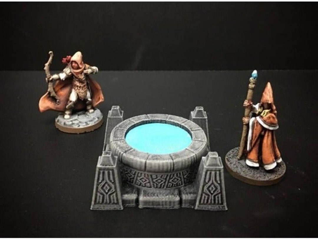 Dnd Scrying Pool Fountain of Spells Divination Magic - 28mm Tabletop ...
