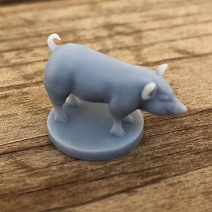 Dnd Pig Set Farm Livestock Animals Piglet Boar Tabletop Village Terrain ...