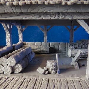 Dnd Wash House and Woodcutter City of Tarok Medieval French Bathhouse ...