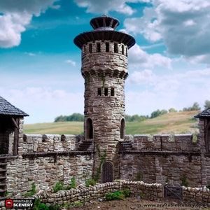 Dnd King's Round Tower Castle From King and Country Village Medieval ...
