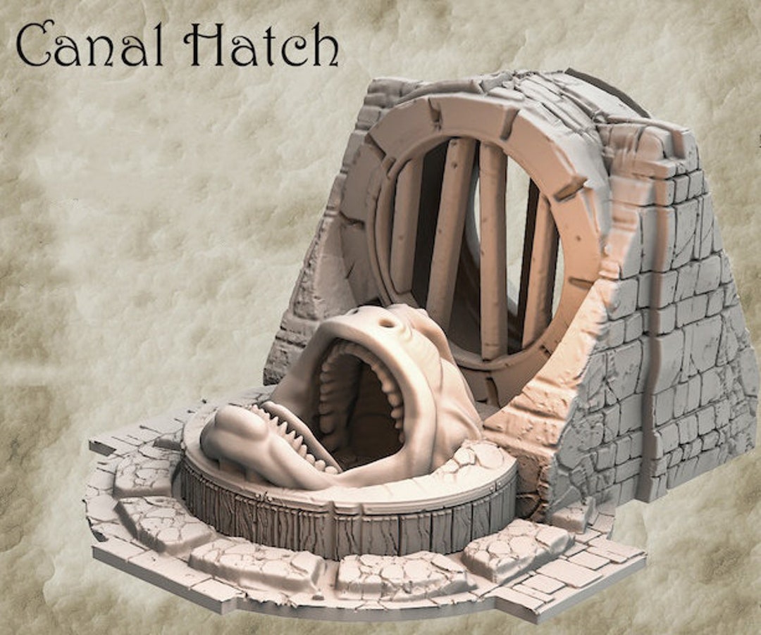 Dnd Canal Hatch Sewer Monster Tunnel Trap Dungeons and Dragons D&D ...
